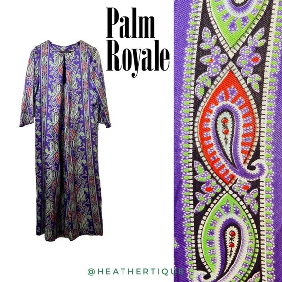 Vintage | Dresses | 7s Vintage Psychedelic Maximalist Palm Royale House ...